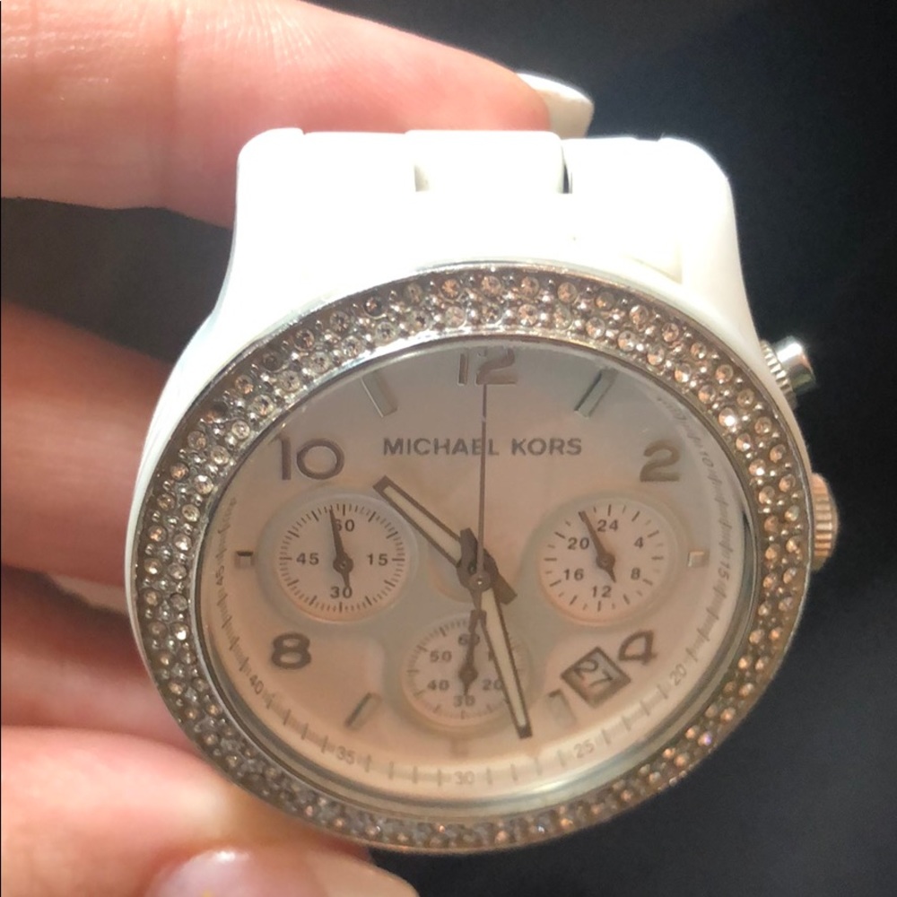 Authentic White Ceramic Michael Kors Watch - Gem